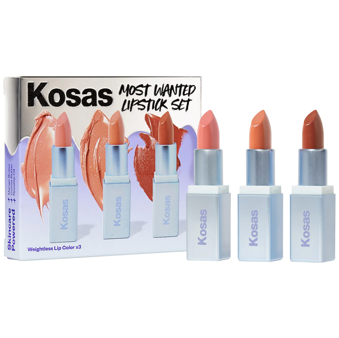Mini Most Wanted Nude Lipstick Set - Kosas. – VAL COSMETICS