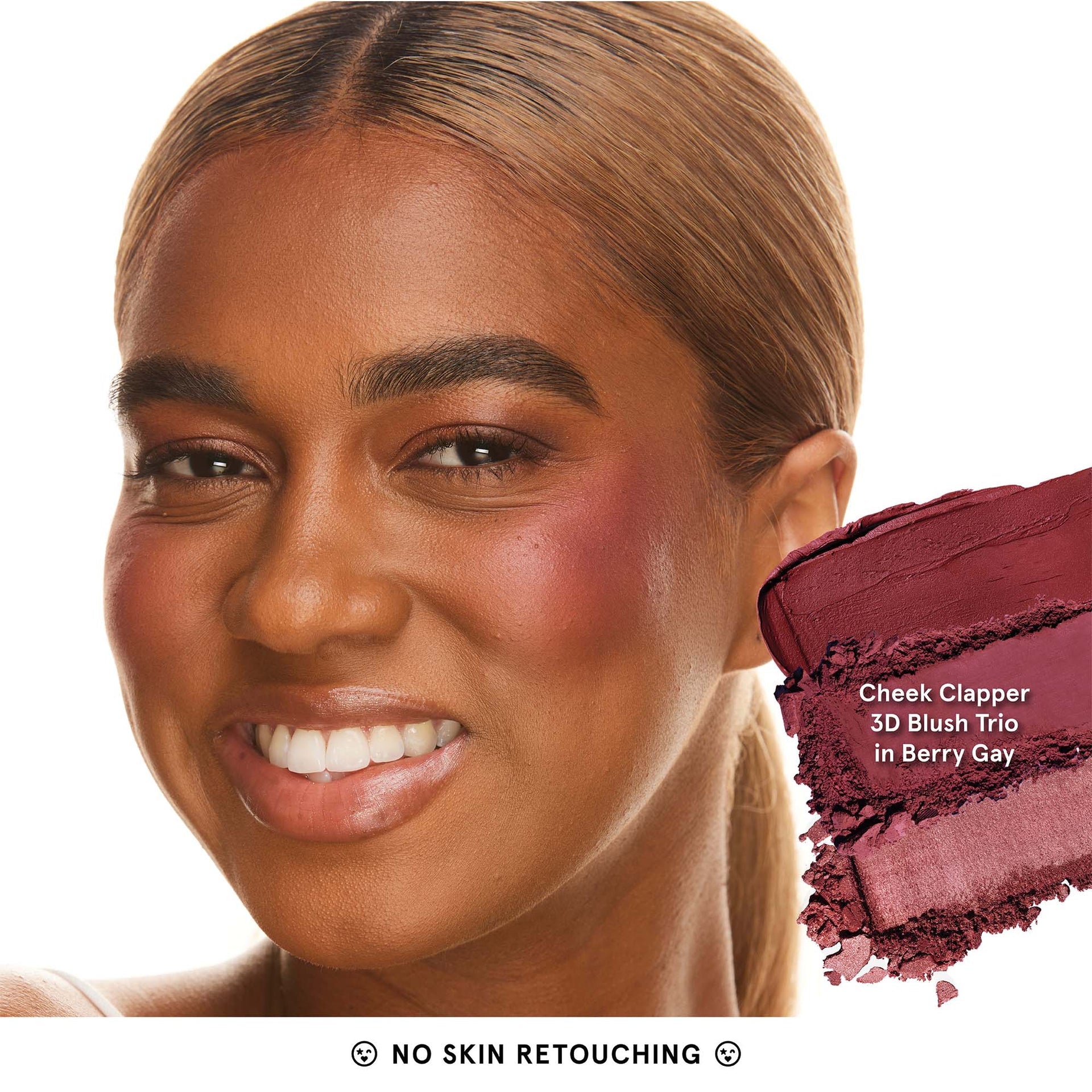 Cheek Clapper 3D Blush Trio Palette-Berry Gay / ONE/SIZE BY PATRICK ST ...