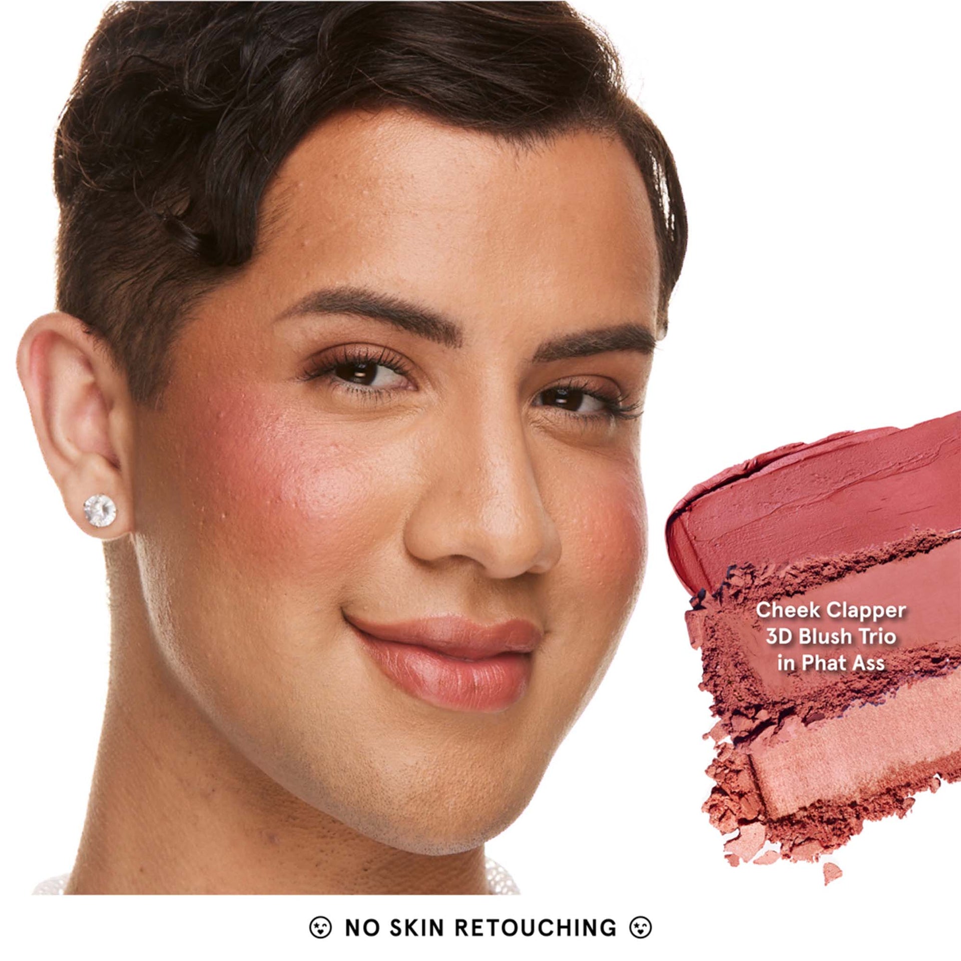 Cheek Clapper 3D Blush Trio Palette- Phat Ass - ONE/SIZE by Patrick St ...